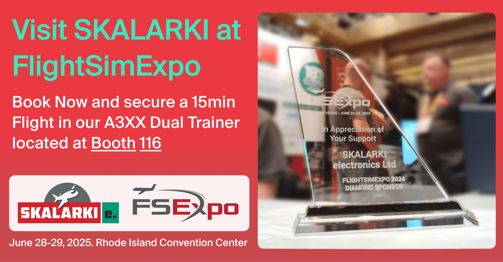 Visit SKALARKI at FlightSimExpo 2025– SKALARKI electronics Ltd